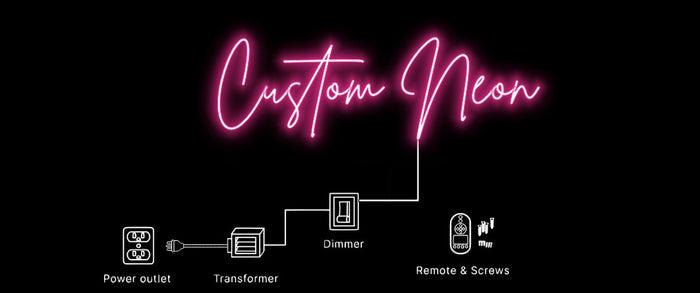 Custom Text Neon Signs | Design Your Own Personalised LED Message