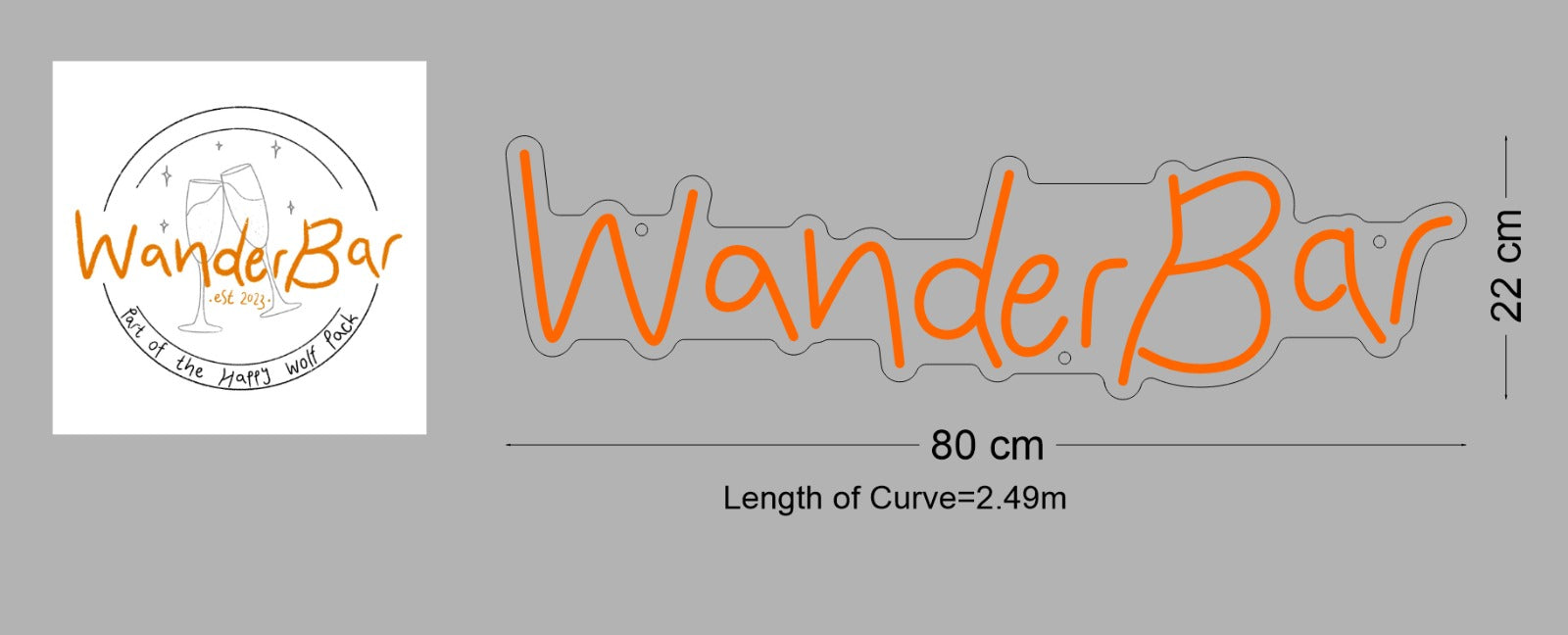 Custom Sign: WanderBar – Crafty Neon Signs