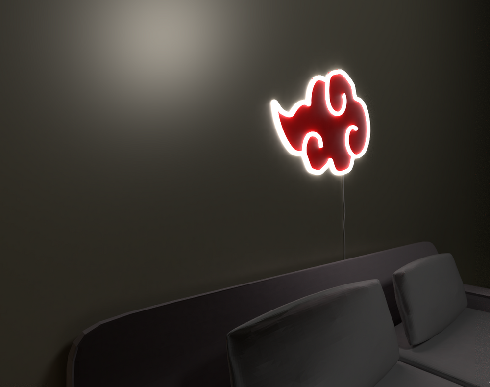 Akatsuki cloud neon sign