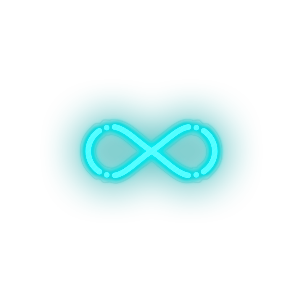Infinite Coin Neon Sign - Crypto Currency Led Neon Decor
