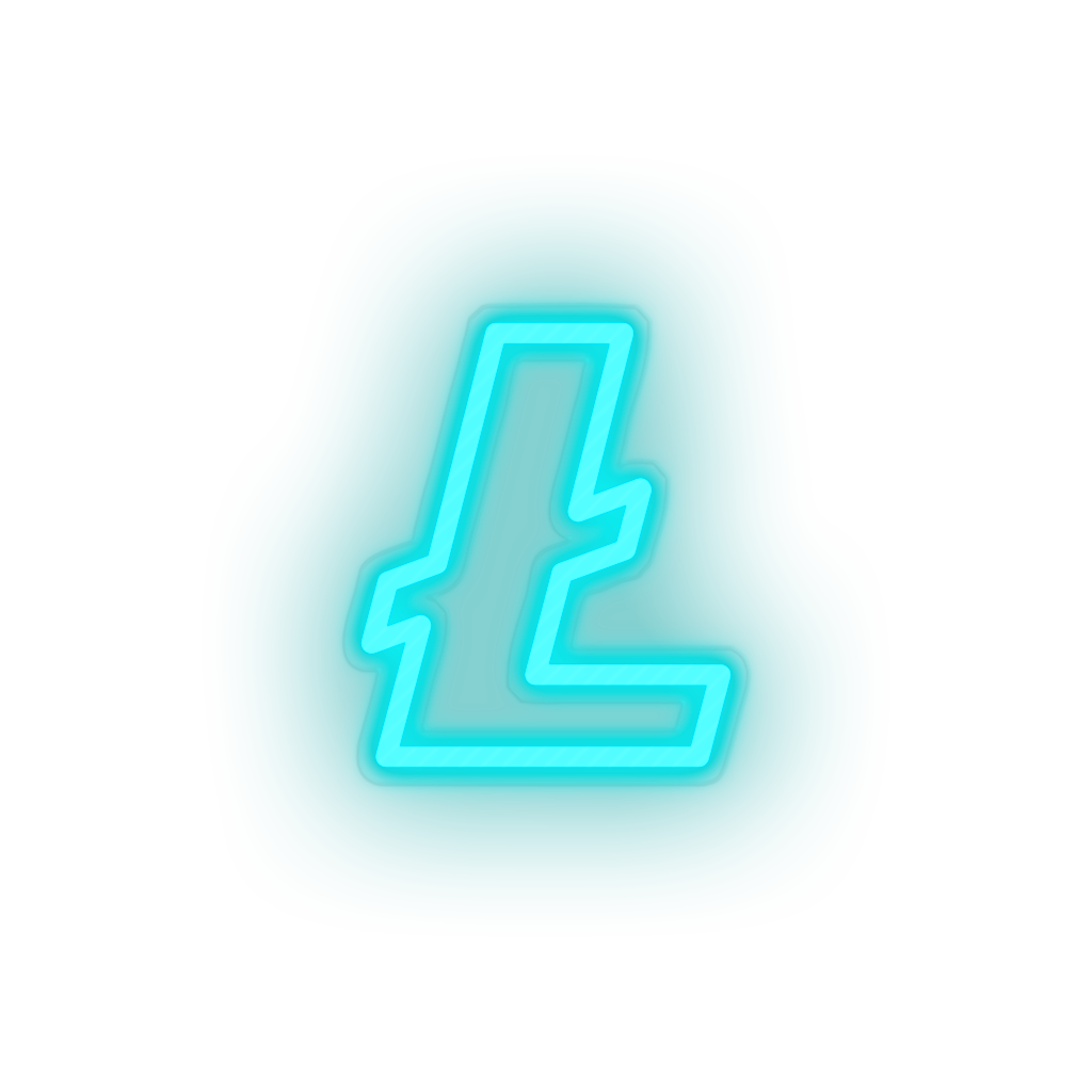 Litecoin Neon Sign - Crypto Currency Led Neon Decor