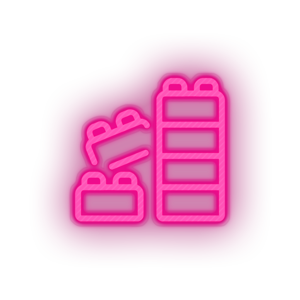 Blocks Lego Play Toy Neon Sign - Family Babies Kids Led Neon Decor