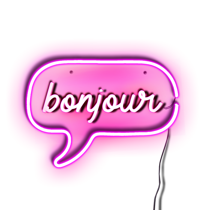 NEON bonjour Sign French