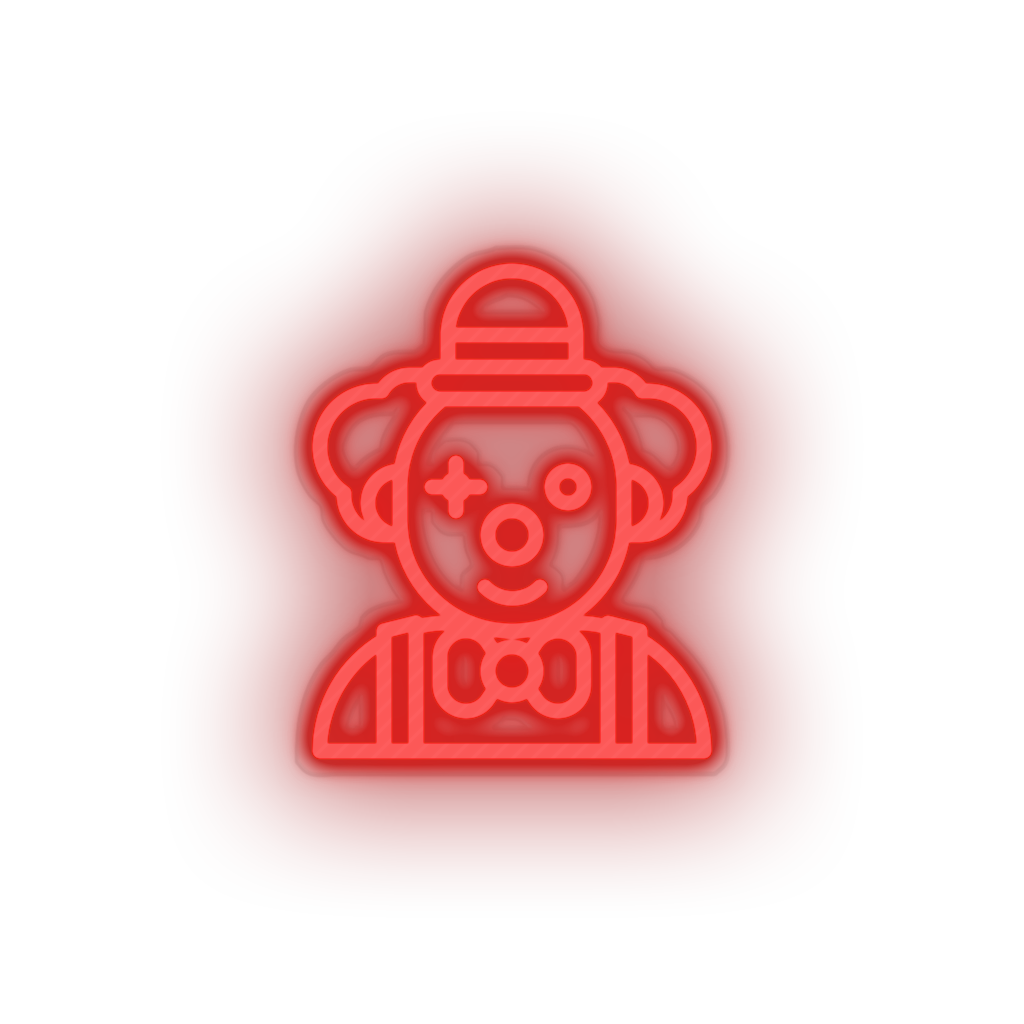 Clown Neon Sign - Carnival And Amusement Led Neon Decor