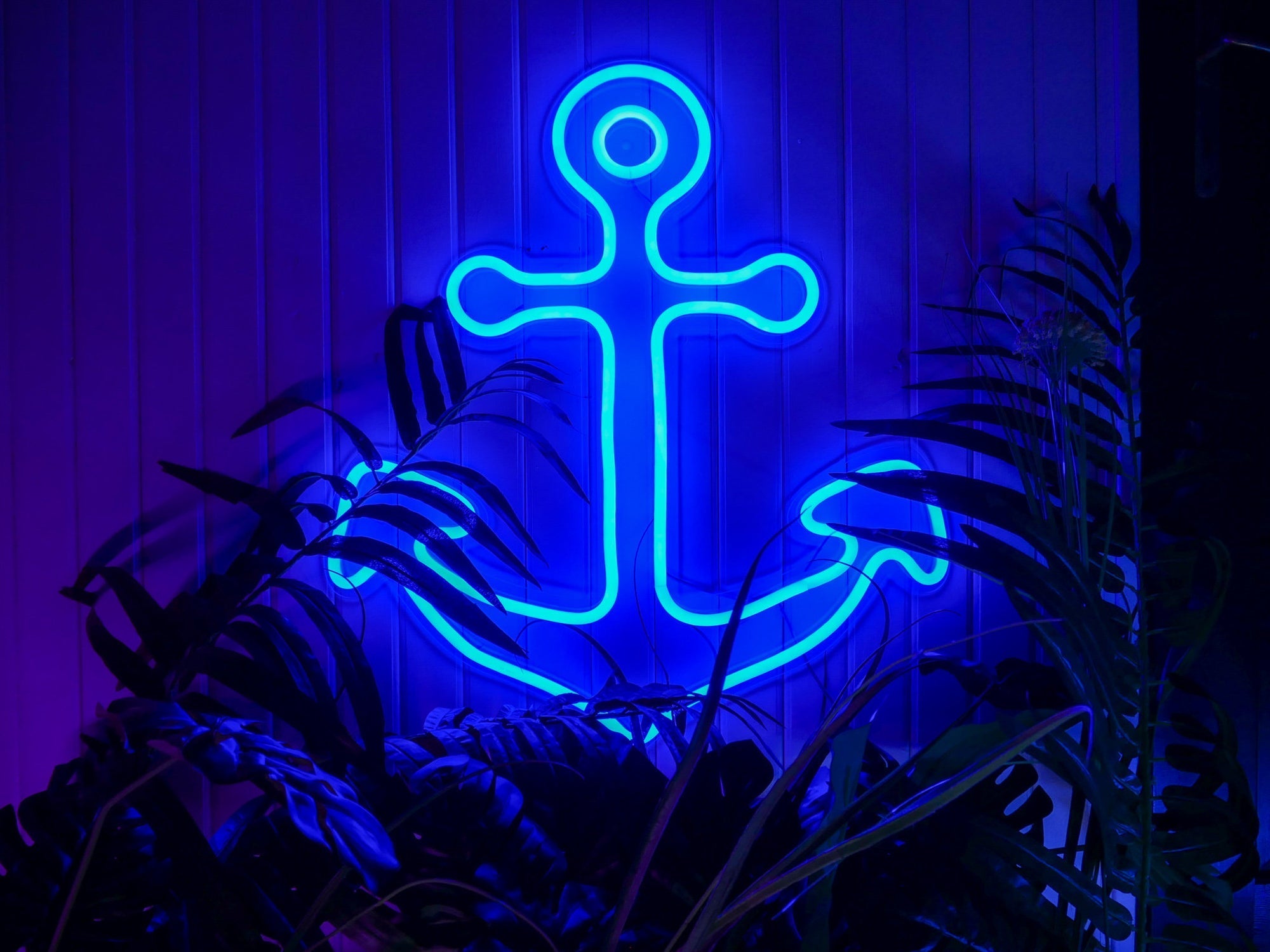 Anchor Neon Sign Anchor Light Anchor Art