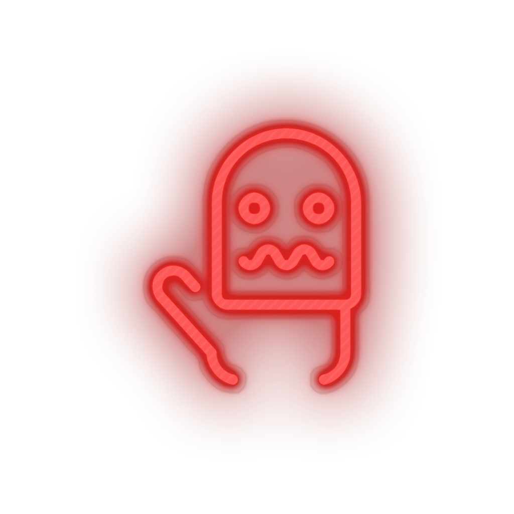 Spooky Spook Play Hand Ghost Toy Neon Sign - Family Babies Kids Led ...