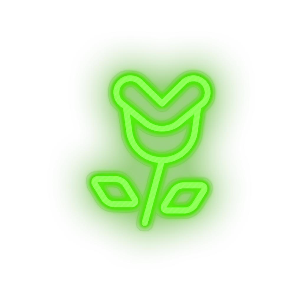 Flower Enemy Neon Sign - Video Games Led Neon Decor
