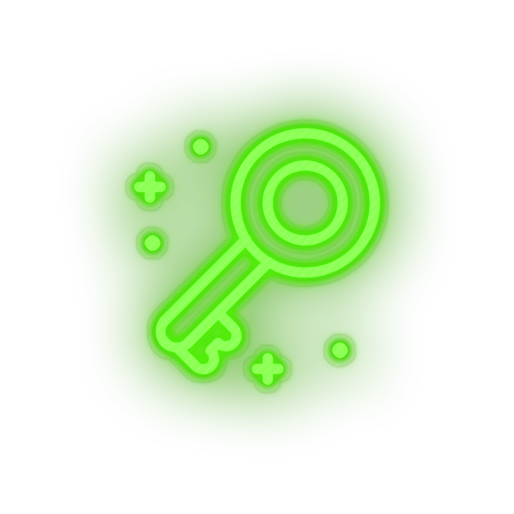 Key Neon Sign - Video Games Led Neon Decor